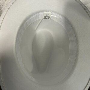 Accessories | Nwot White Cowboy Hat Wgold Sequin Rope Hat Band Sku 14 ...